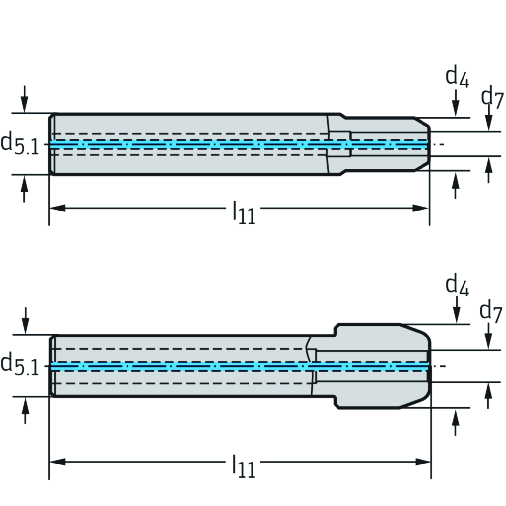 Solid carbide boring bar EB100-FB-RED-2 - Walter Tools