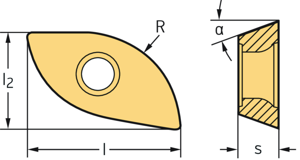 Positive form inserts XDGT-D57 INCH - Walter Tools