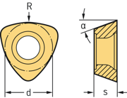 Inserti triangolari positivi P26315 - Walter Tools