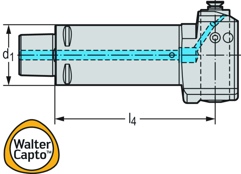 Precision XT Lightweight boring tool – Basic body B5125-C-GK - Walter Tools